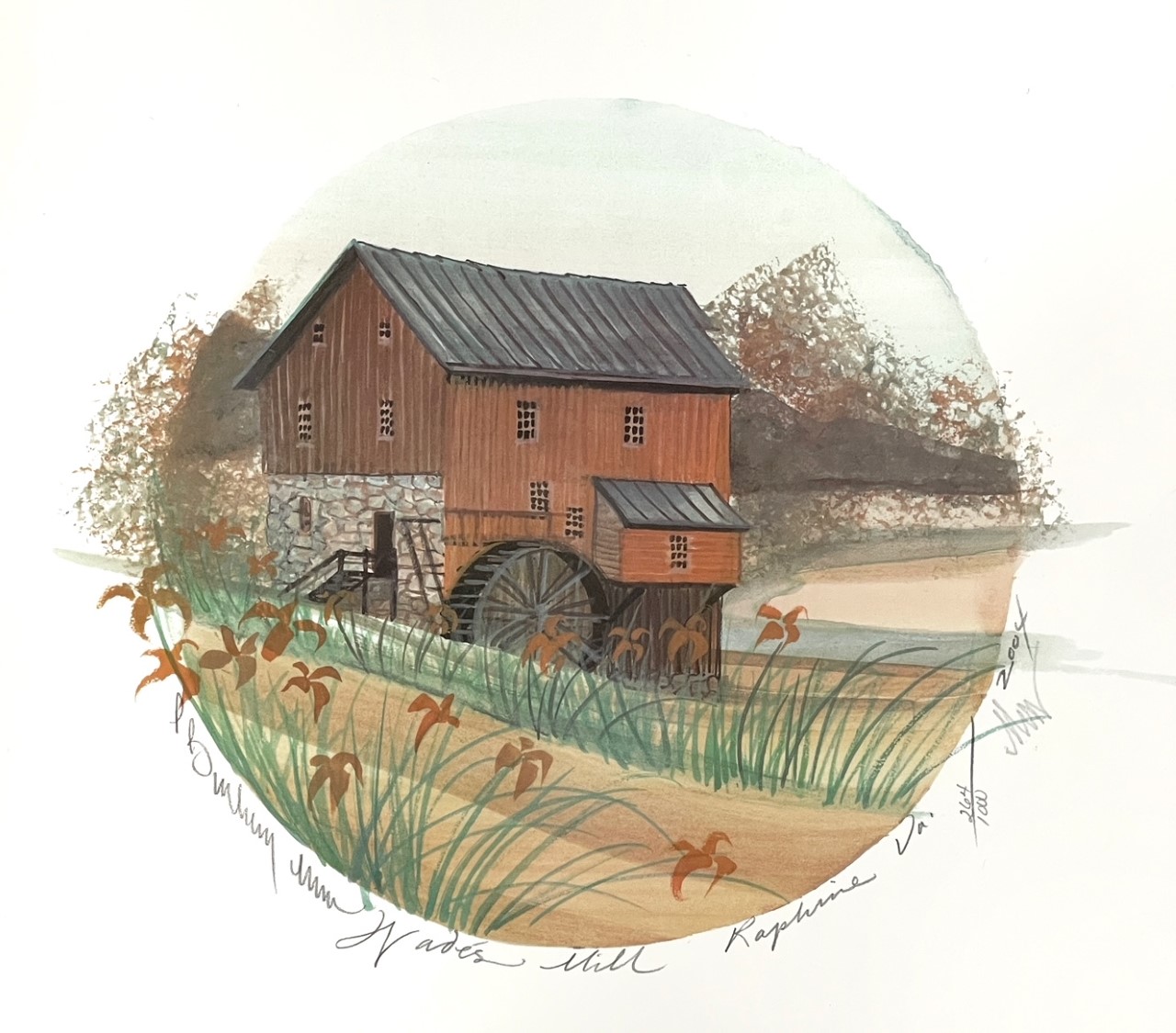 Wade’s Mill – Raphine, Virginia - P Buckley Moss | Canada Goose Gallery