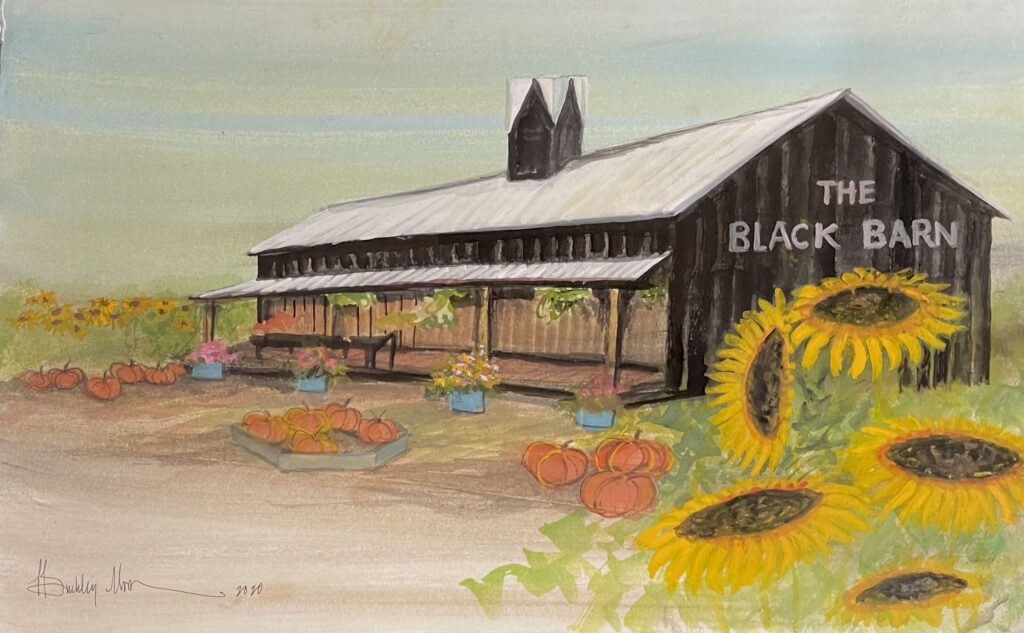 P. Buckley Moss: Our Black Barn 2 Painting | Canada Goose